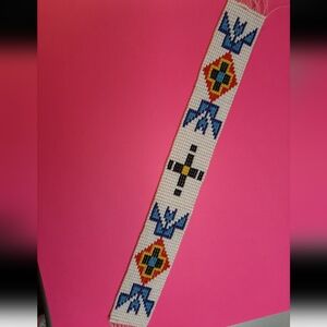 Hand Crafted | Other | Vintage Seed Bead Bookmark Tulip Cross | Poshmark
